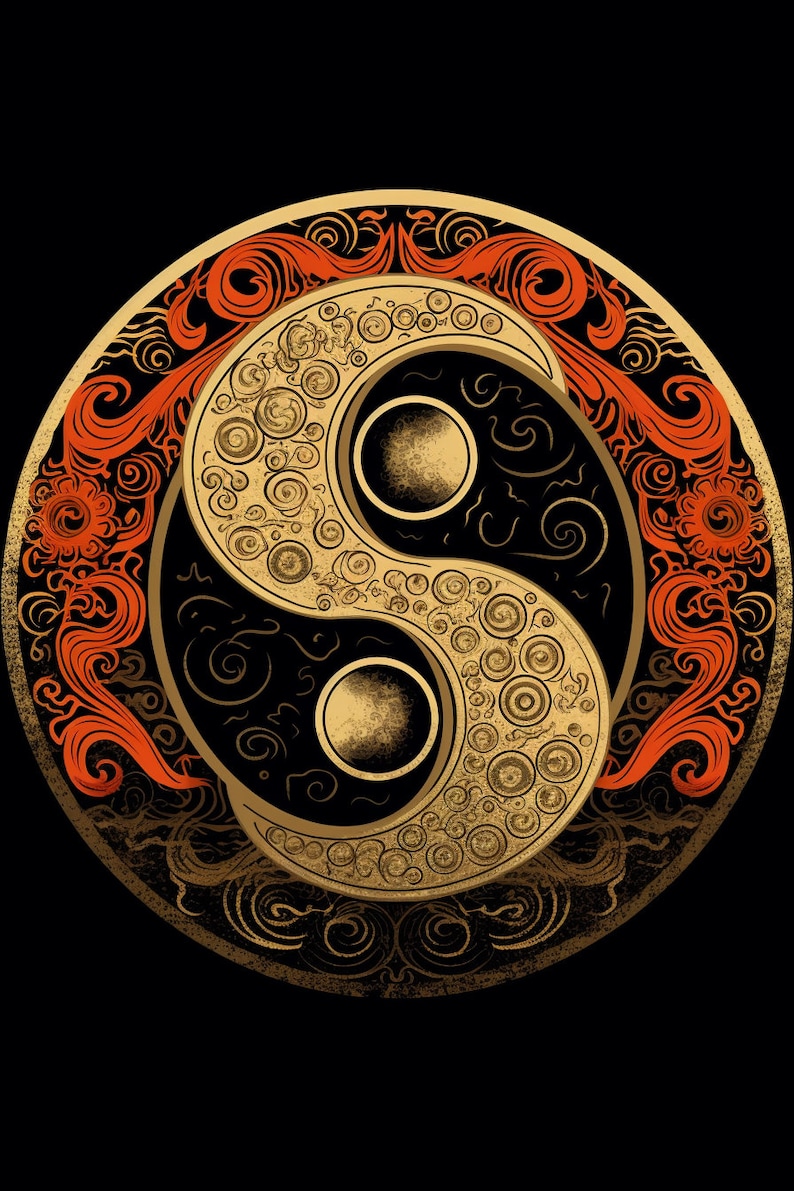 Yin and Yang Digital Art Collection - Etsy