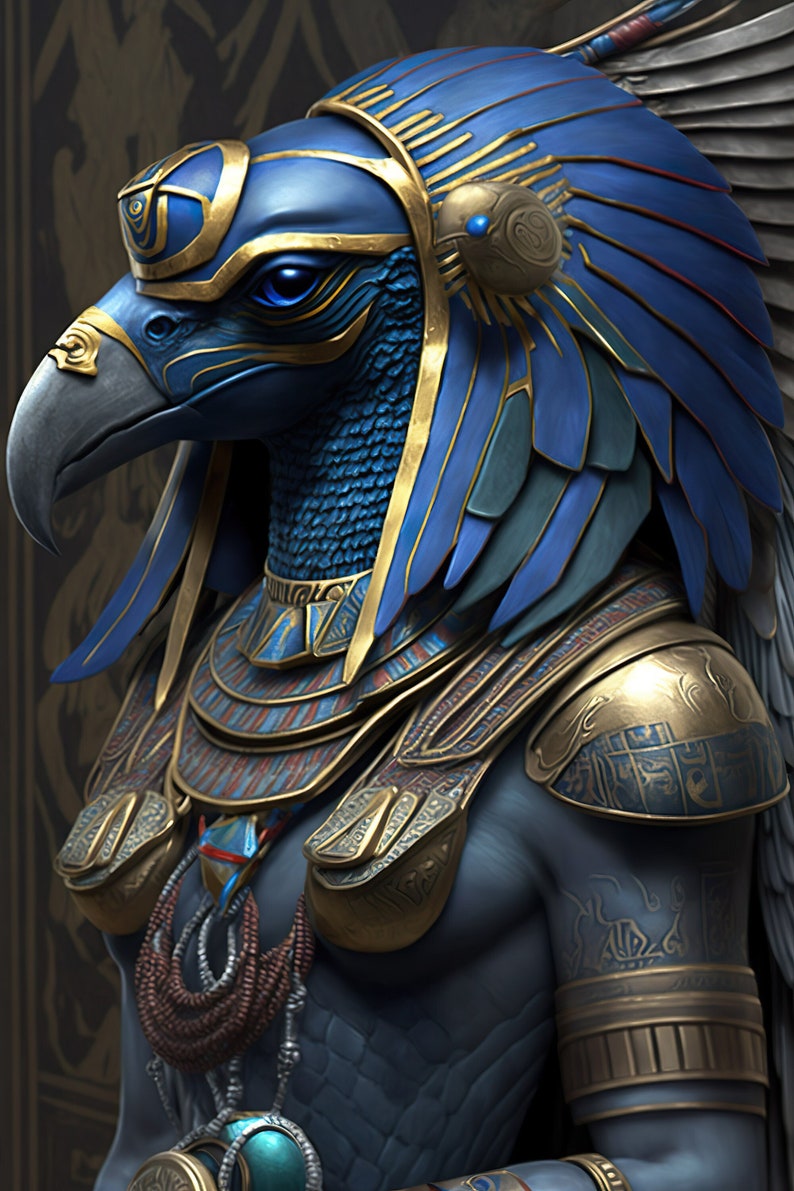 Egyptian Deity Horus Art 4k+ - Etsy