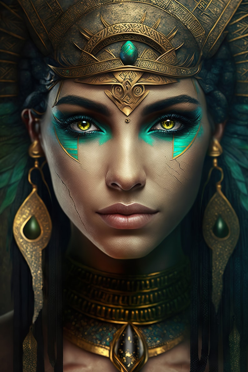 Stunning Egyptian Goddess Digital Art 4k+ Resolution. Perfect for ...