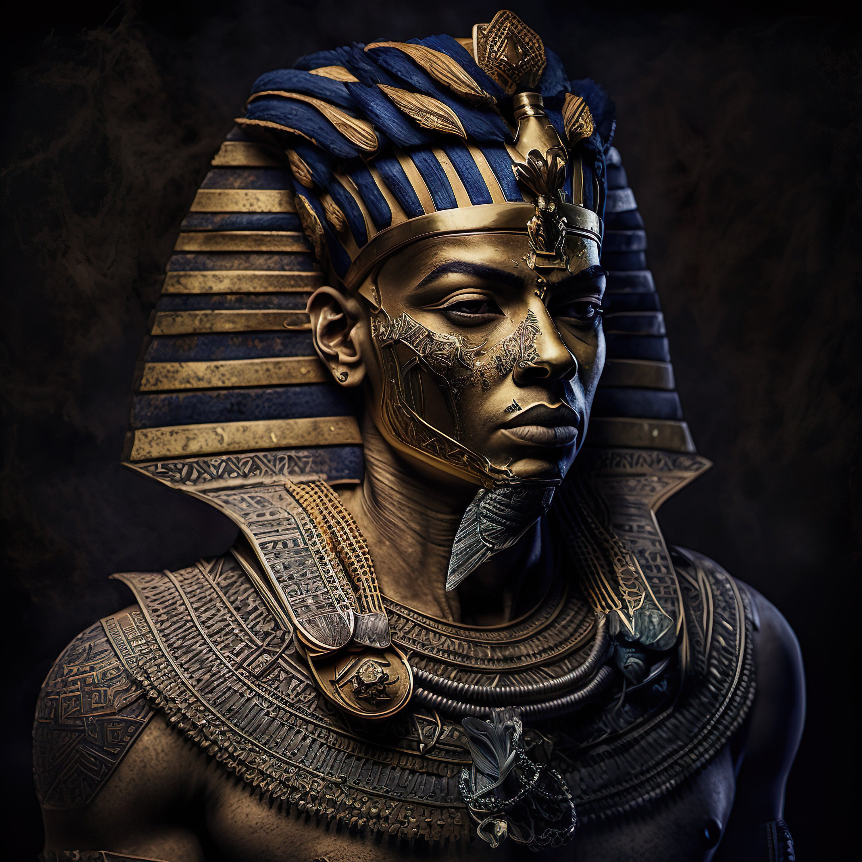 Tutankhamun King Tut Art 4k+ - Etsy