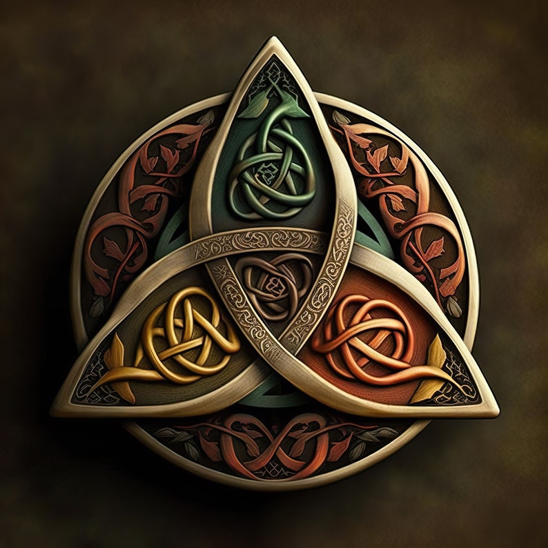 Wiccan Triquetra - Trinity Knot - Etsy