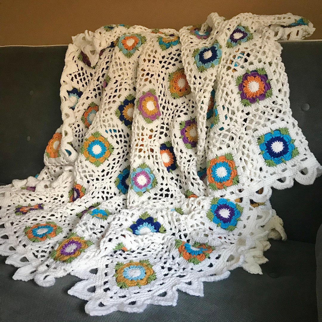 My Secret Garden Afghan Crochet Pattern PDF Instant Digital Download ...