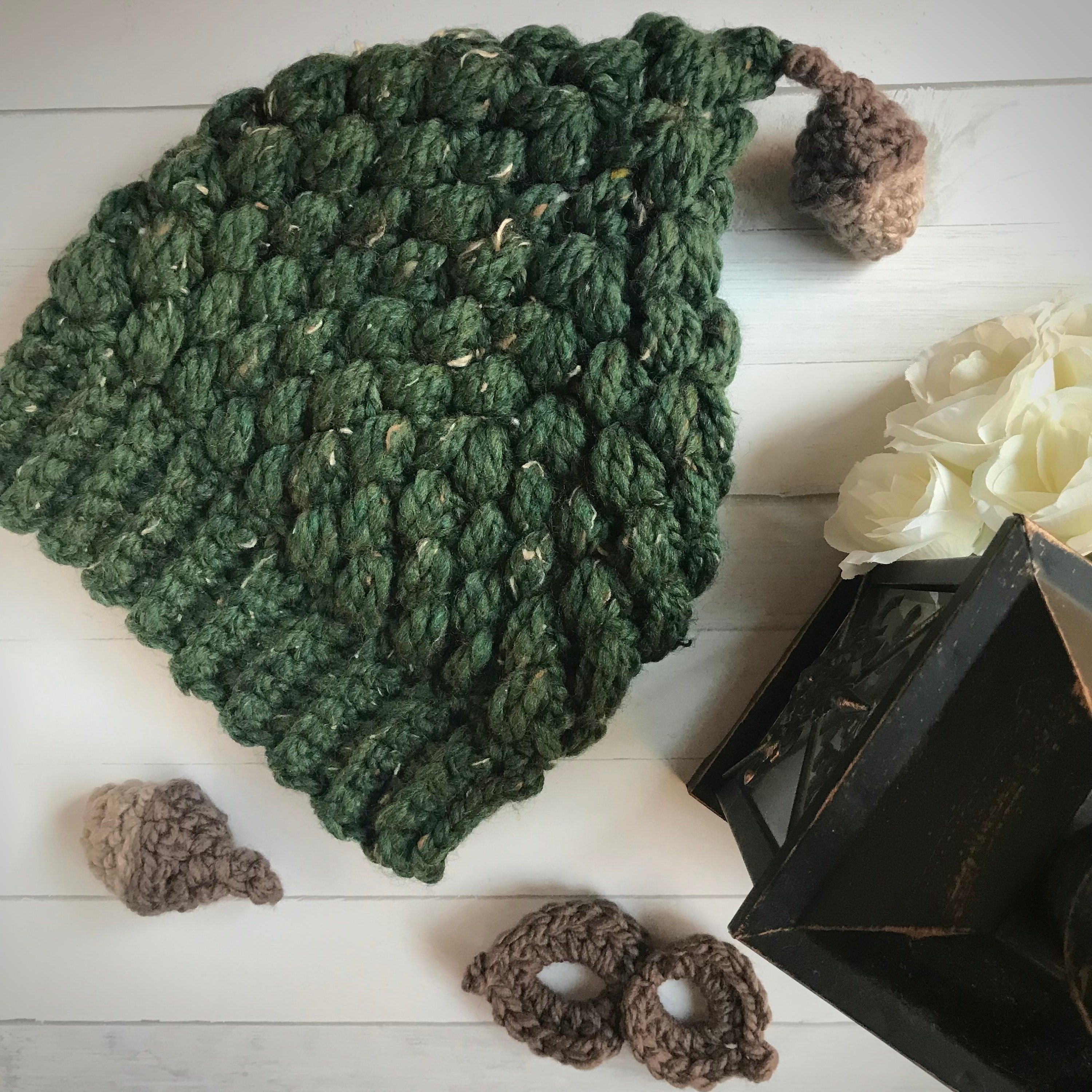 Forest Sprite Beanie Crochet Pattern PDF Instant Digital Download ...