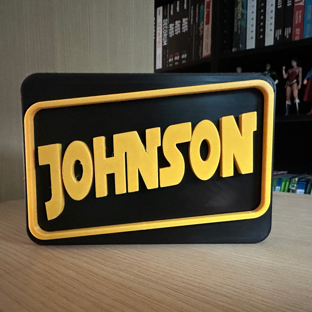 Custom Desk Name Plate | Star Wars Font With Border | Back to School ...