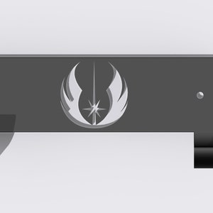 Lightsaber Wall Mount With Jedi Logo - Etsy