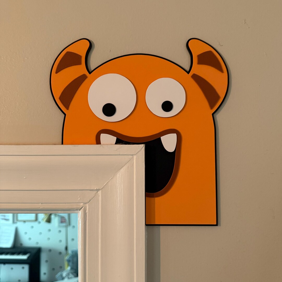 Halloween Monster Door Decoration | Frame Decor - Etsy