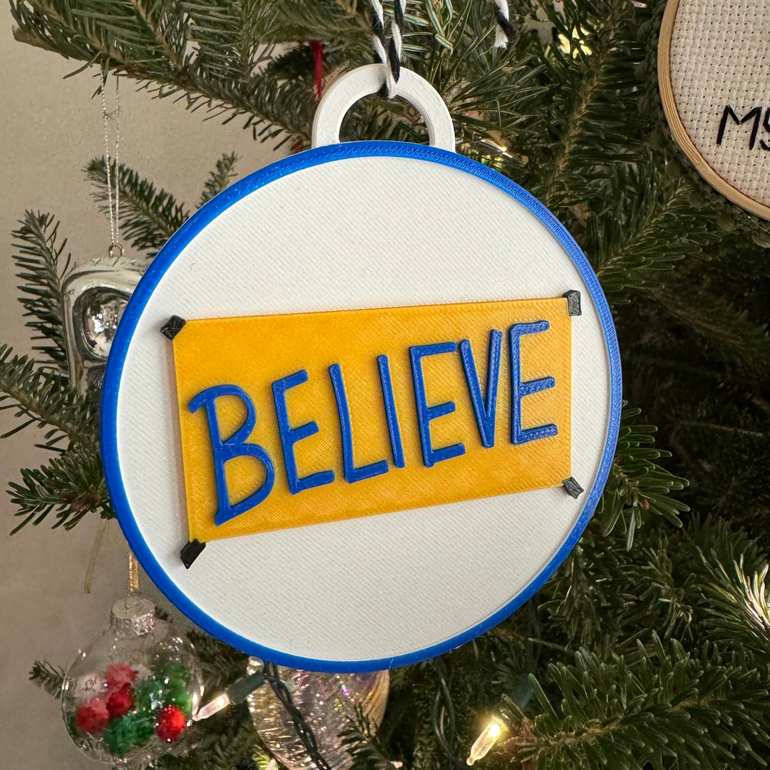 Ted Lasso Believe Ornament Christmas Decor - Etsy