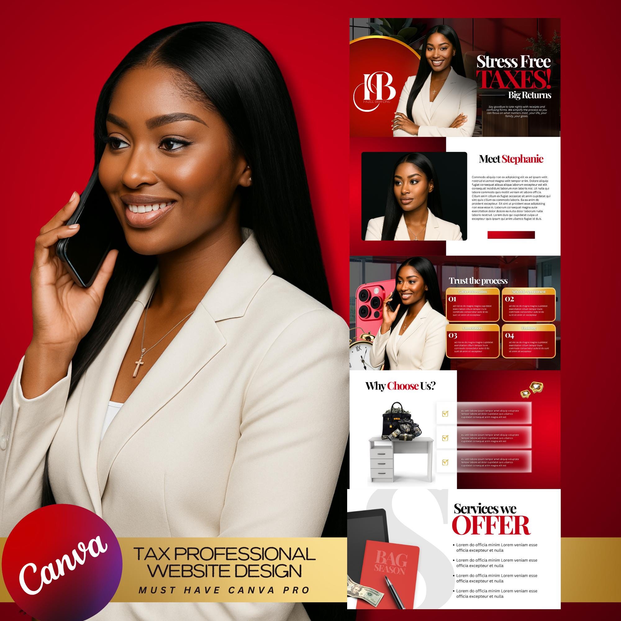 Tax Pro Website | Tax Prep Flyer | Tax Preparation Web Design | Tax ...