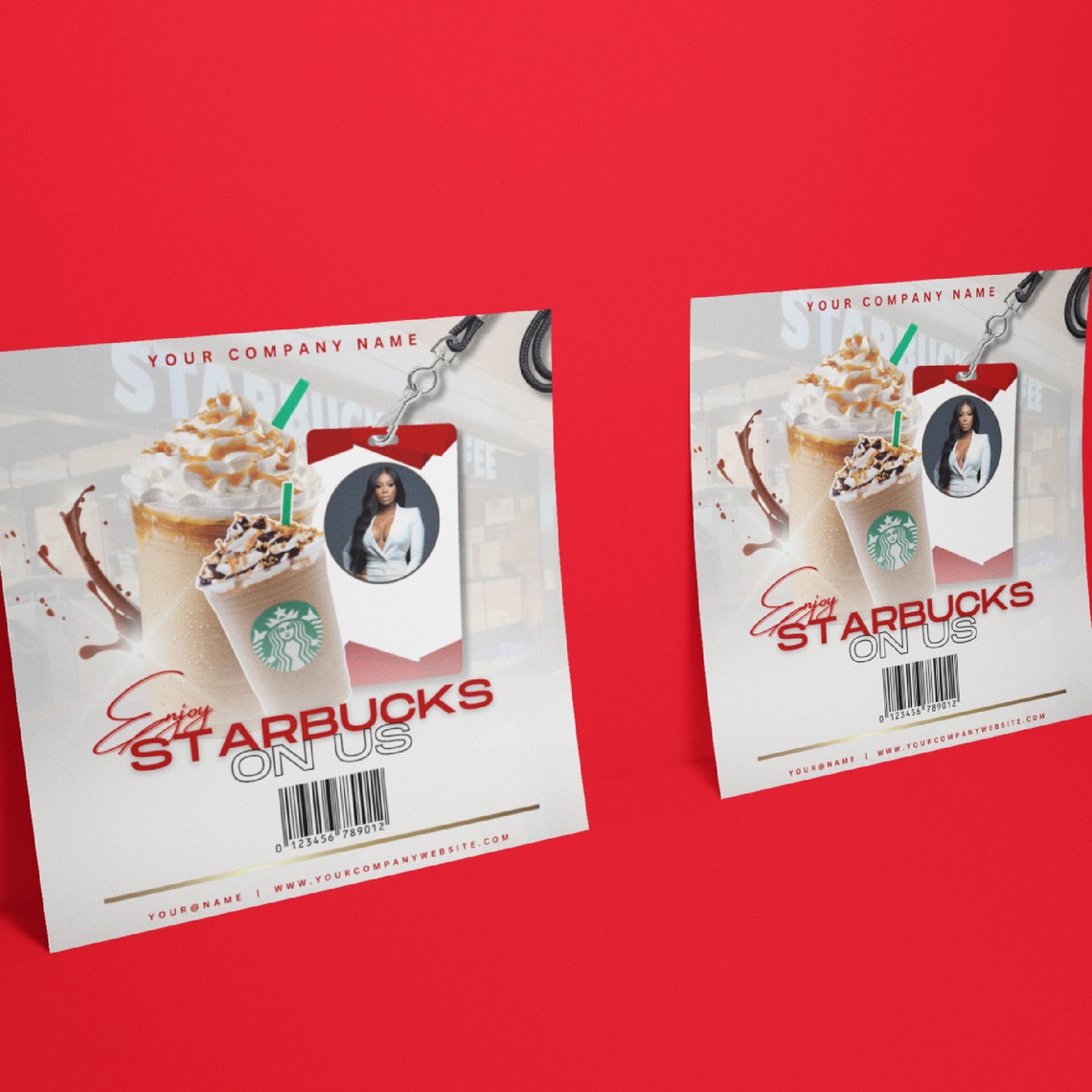 Starbucks Flyer, Coffee Treat Flyer, DIY Flyer Template Design, Starbucks Giveaway Flyer, Coffee ...