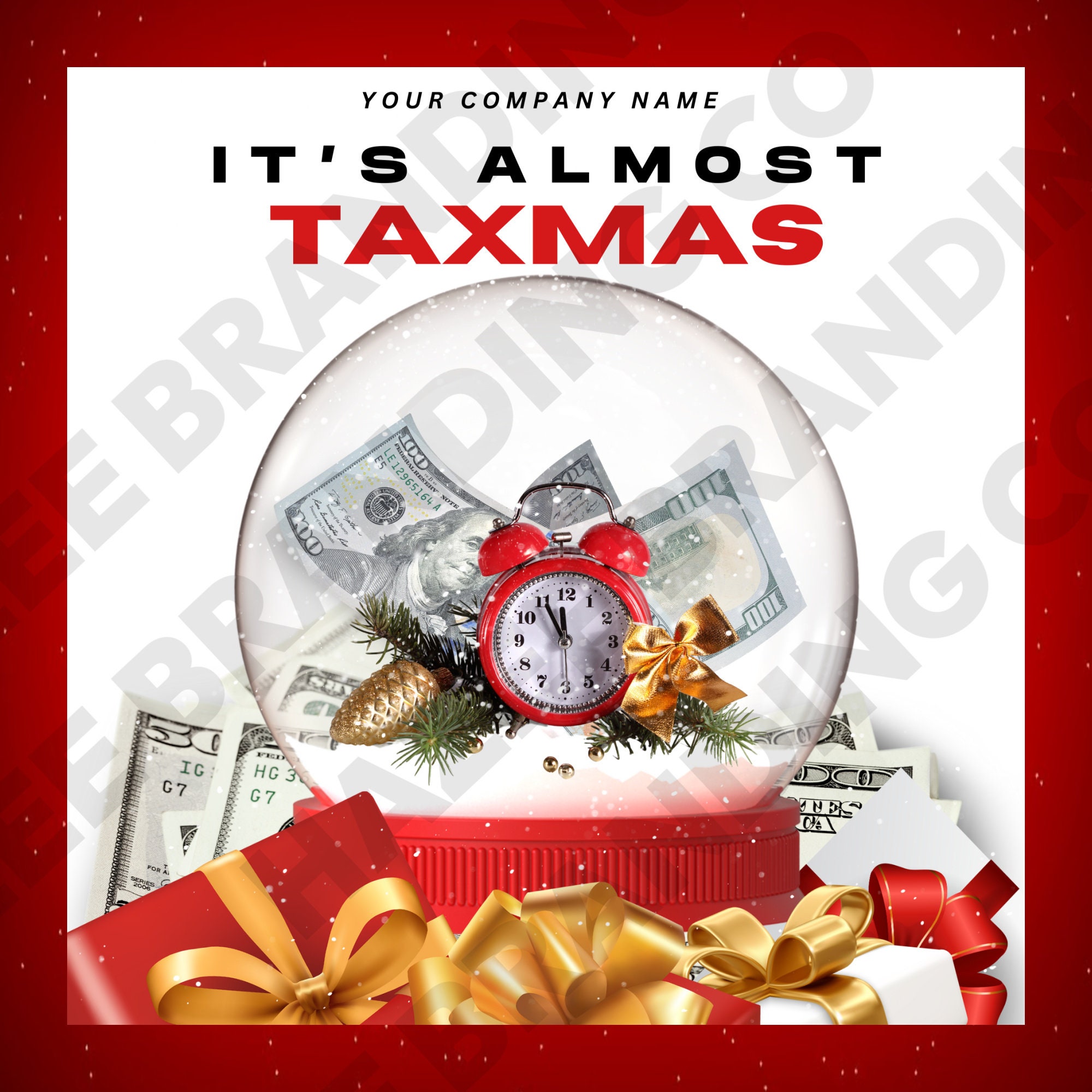 4 Christmas Tax Prep Bundle, Tax Prep, Tax Prep Flyer, Tax Flyer ...
