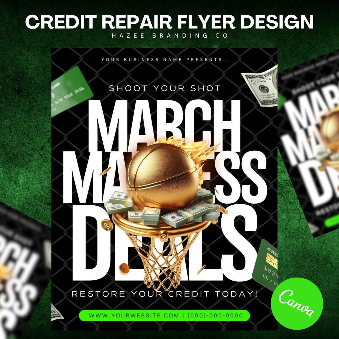 Credit Repair March Madness Flyer | Credit Specialist | March Bookings ...