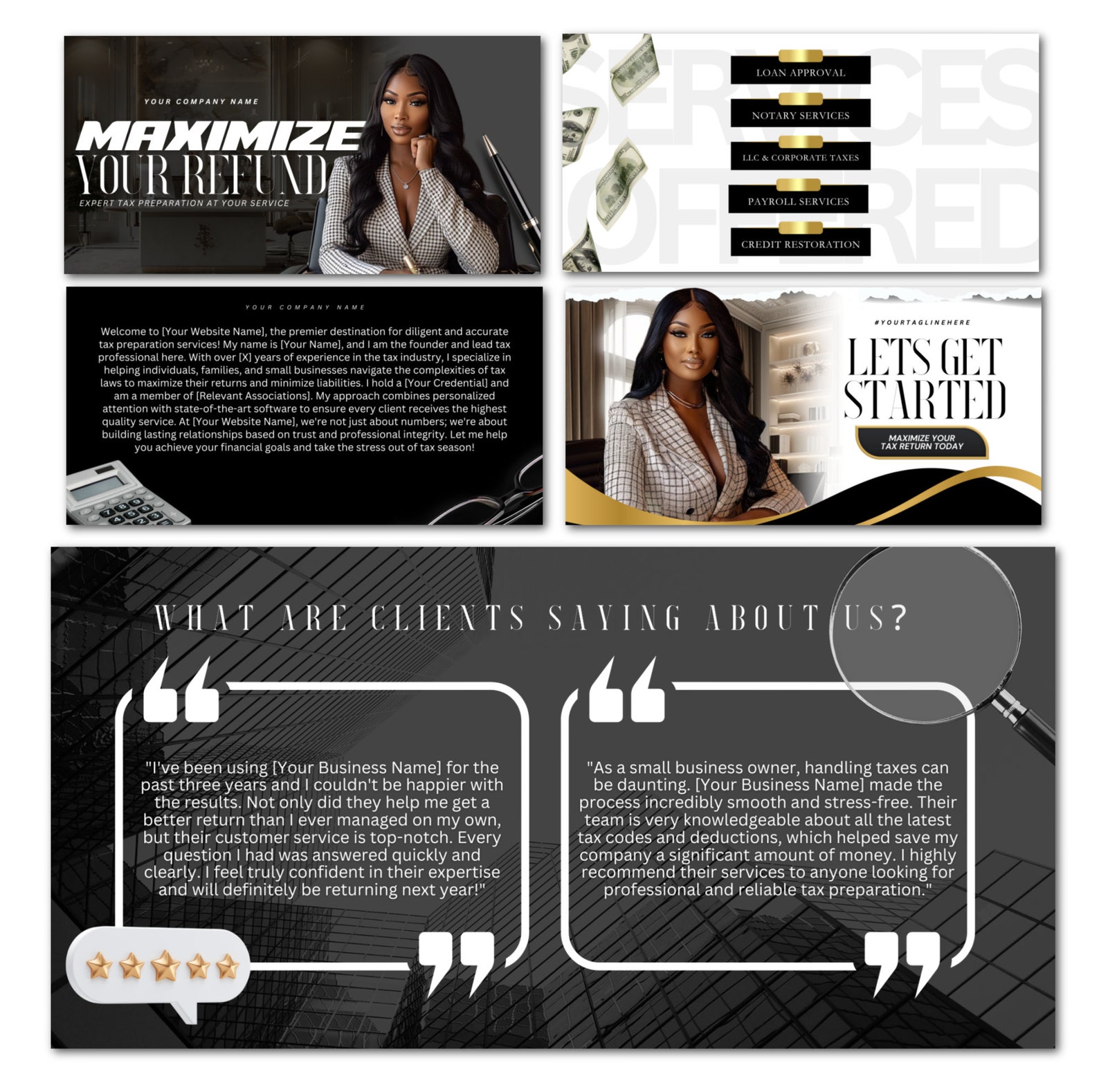 Tax Website, Tax Season Website, Tax Preparation Website Design, Tax ...