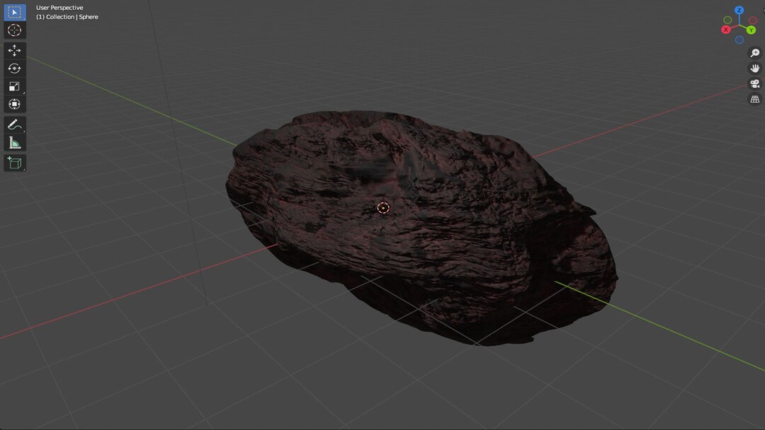 Asteroid OBJ With Lava Textures - Etsy