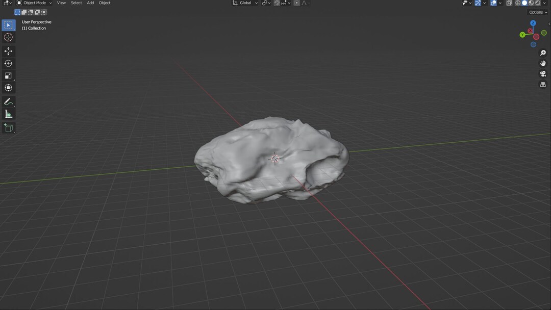 Asteroid OBJ File With Lava Textures - Etsy