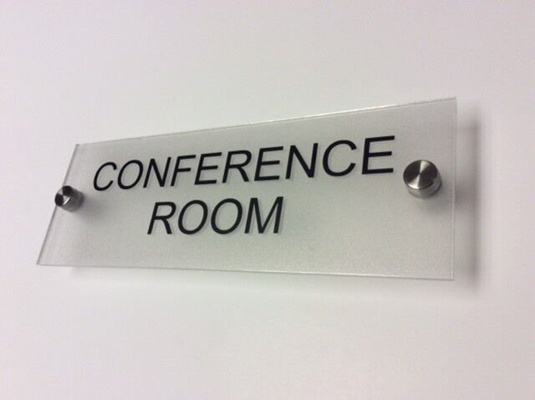 PERSONALISED OFFICE DOOR Sign Wall Gate Name With Standoff Fixings ...