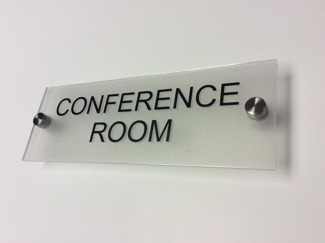 PERSONALISED OFFICE DOOR Sign - Wall Gate Name With Standoff Fixings ...