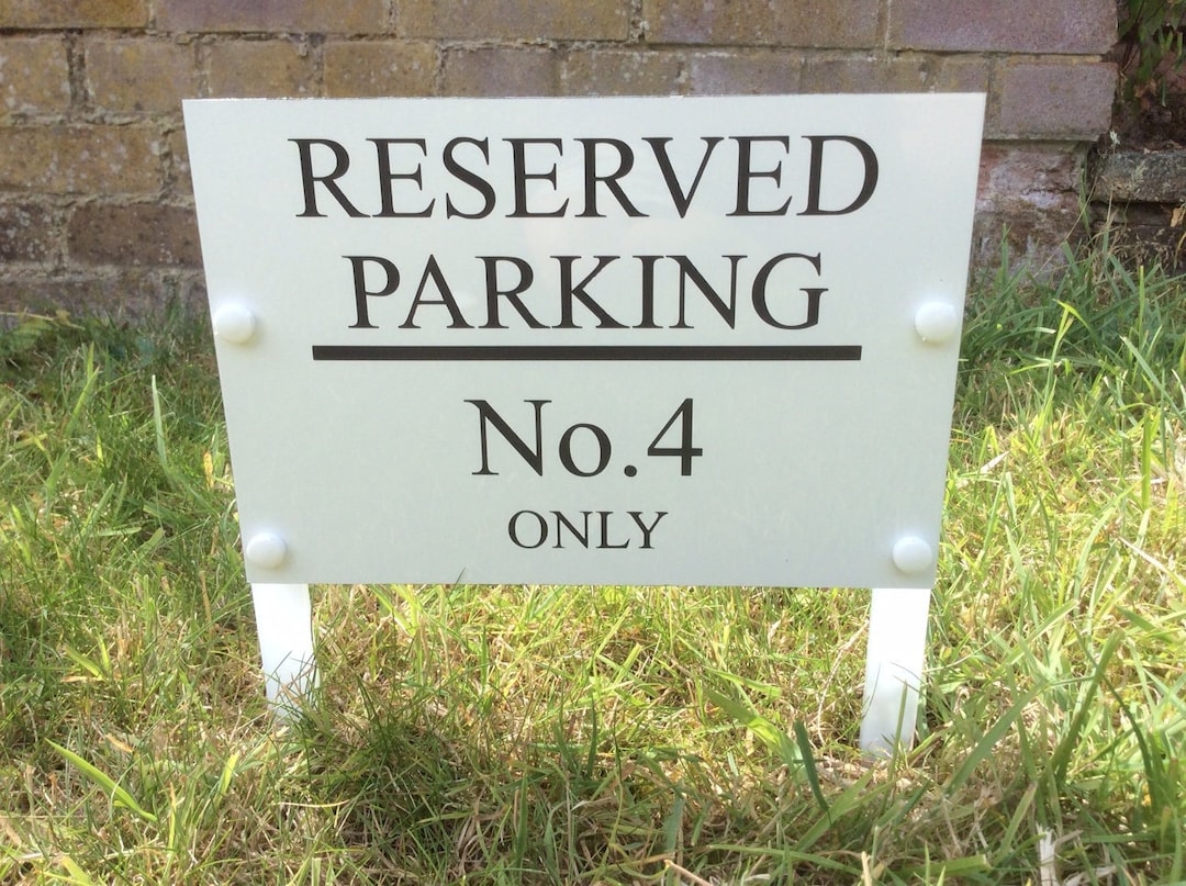 Personalised Private / Reserved No Parking Metal Sign With Spikes ...
