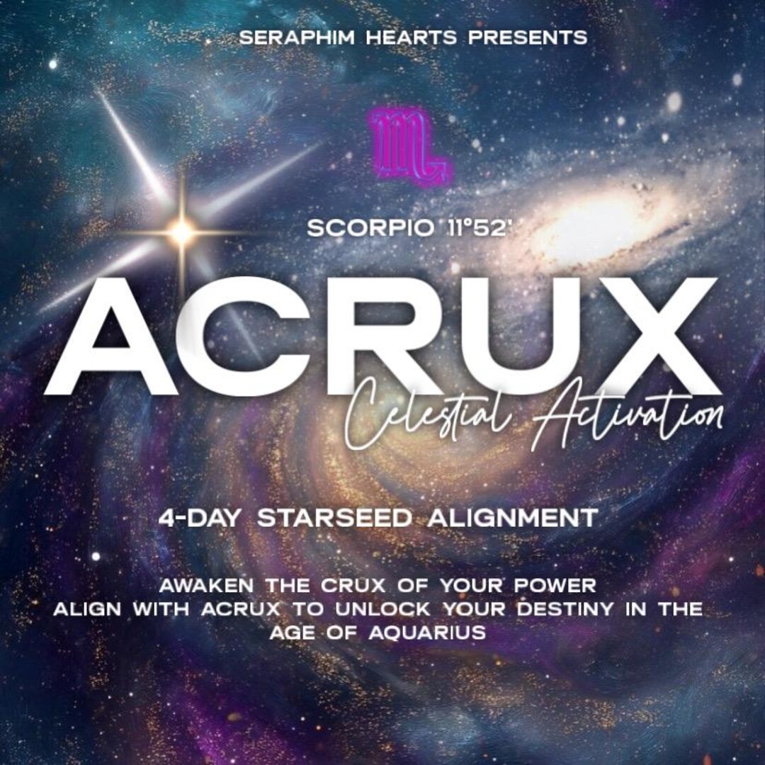 The Acrux Activation | 4-day Star Magic Ritual + Digital Journal ...