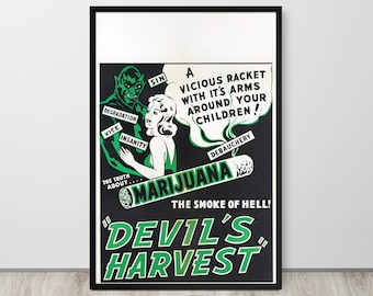 Anti Marijuana Poster - Etsy