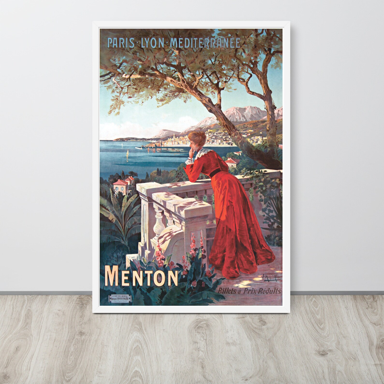 Menton Vintage Travel Advertising Poster - Etsy