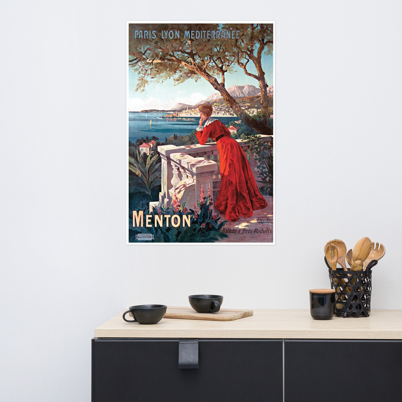 Menton Vintage Travel Advertising Poster - Etsy