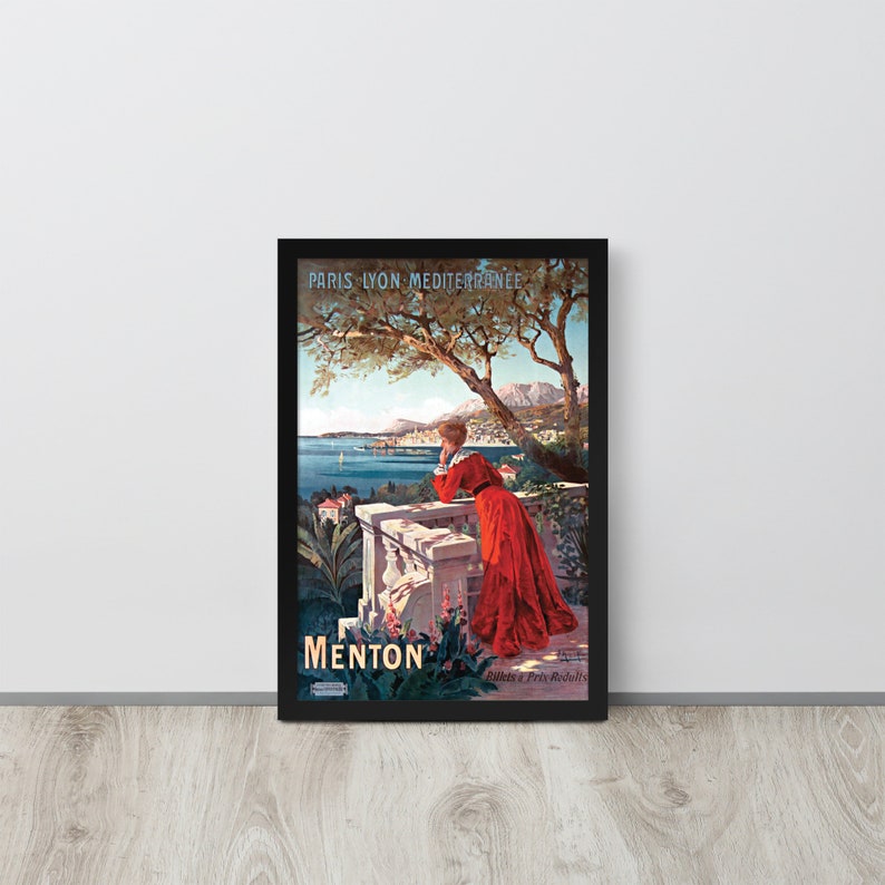 Menton Vintage Travel Advertising Poster - Etsy