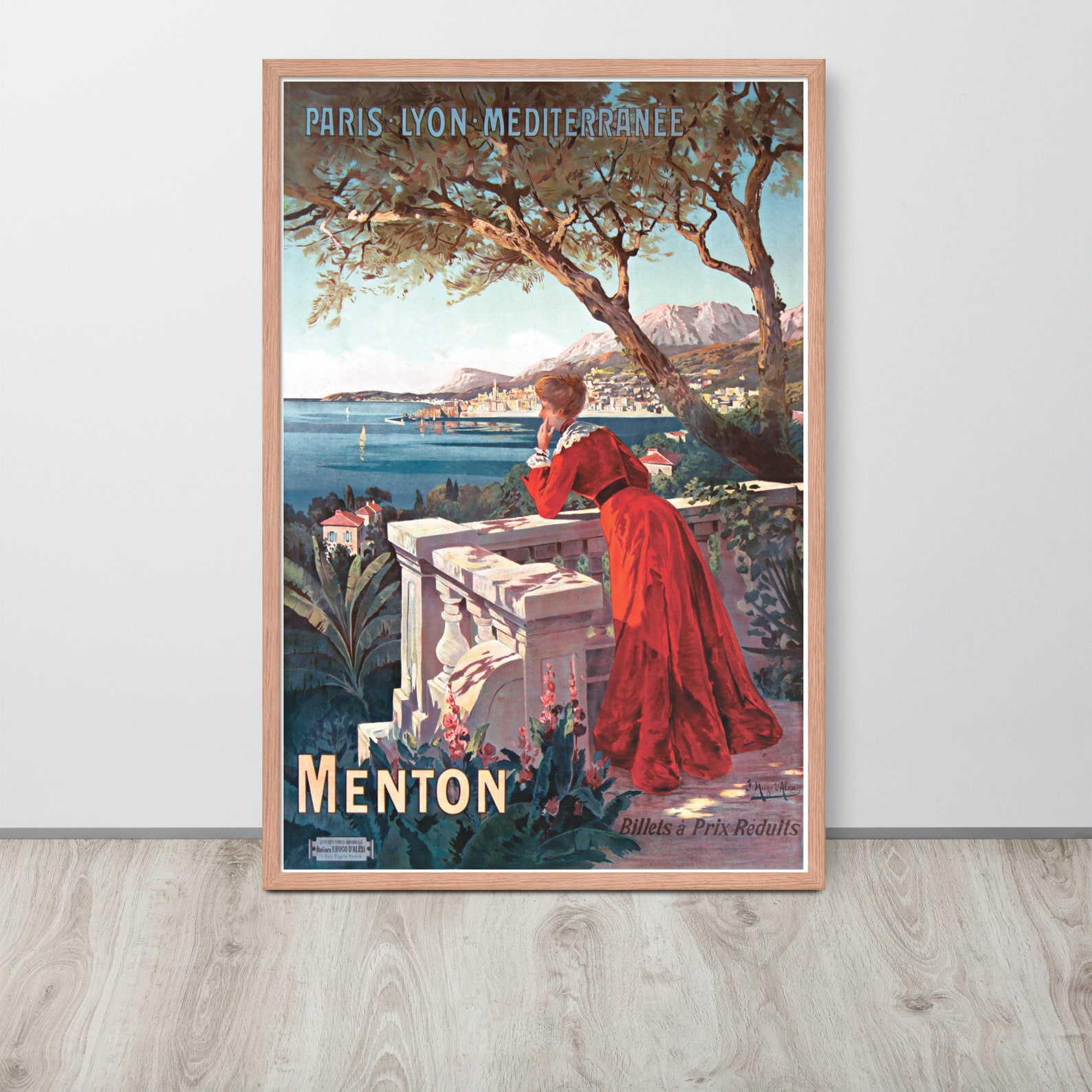 Menton Vintage Travel Advertising Poster - Etsy