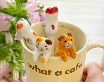 Ceramic Cute Spoons - Etsy