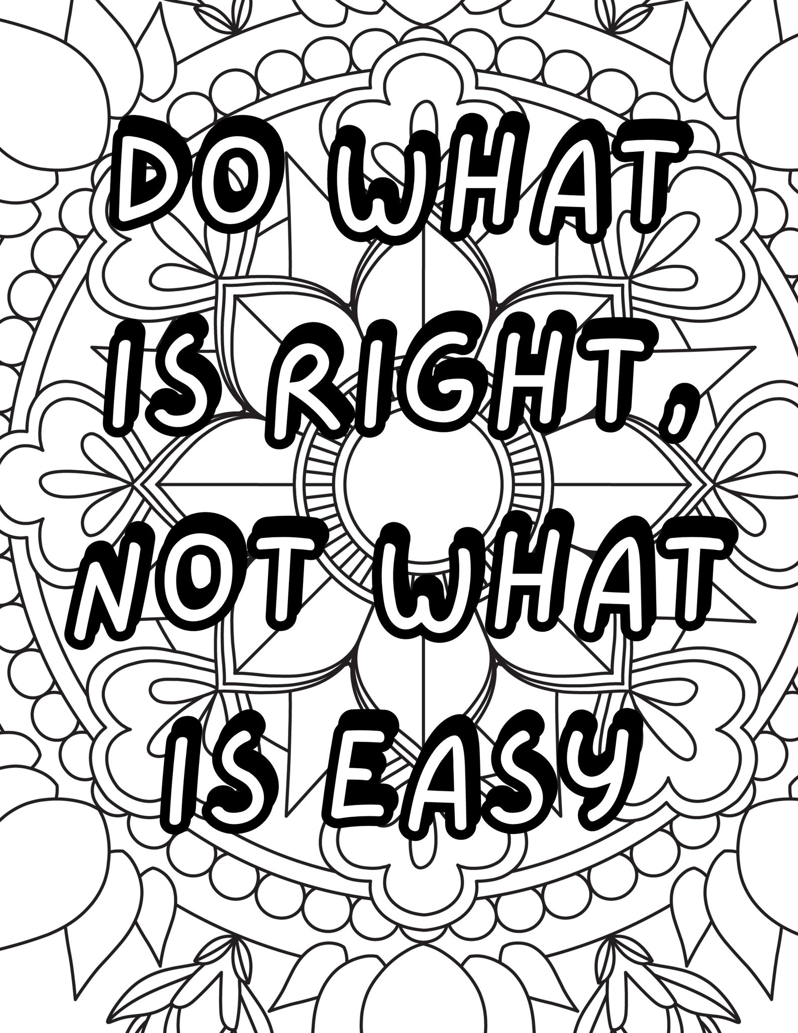 25 Pages Printable Motivational and Inspirational Quotes on Mandala ...