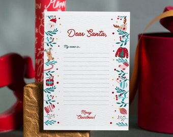 LETTER TO SANTA - Printable - Instant Download - Easy to Print - A4 ...