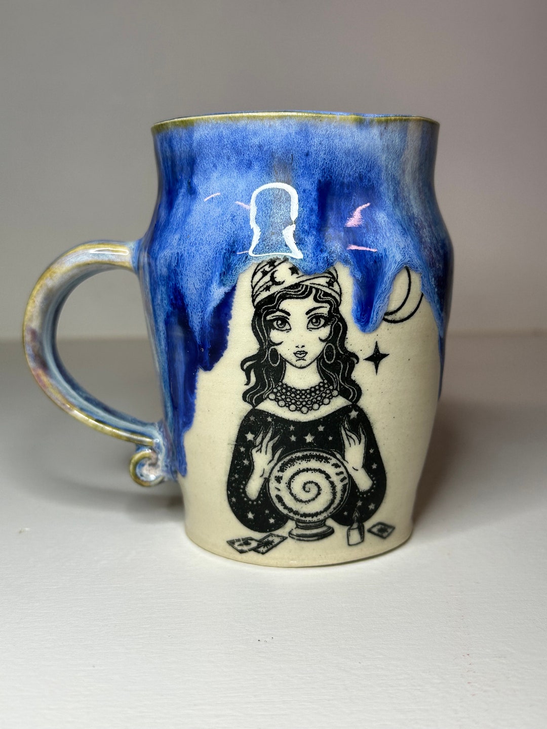The Indigo Streak Mug - Etsy