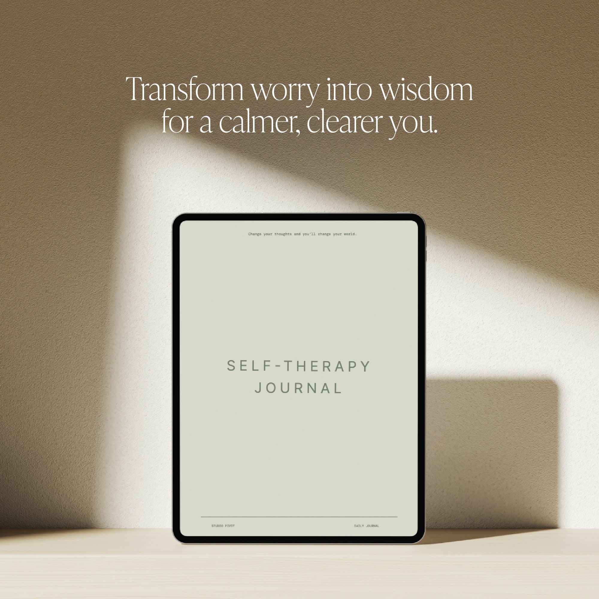 Self-therapy Mini-journal cognitive Behavioral Therapy / Digital ...
