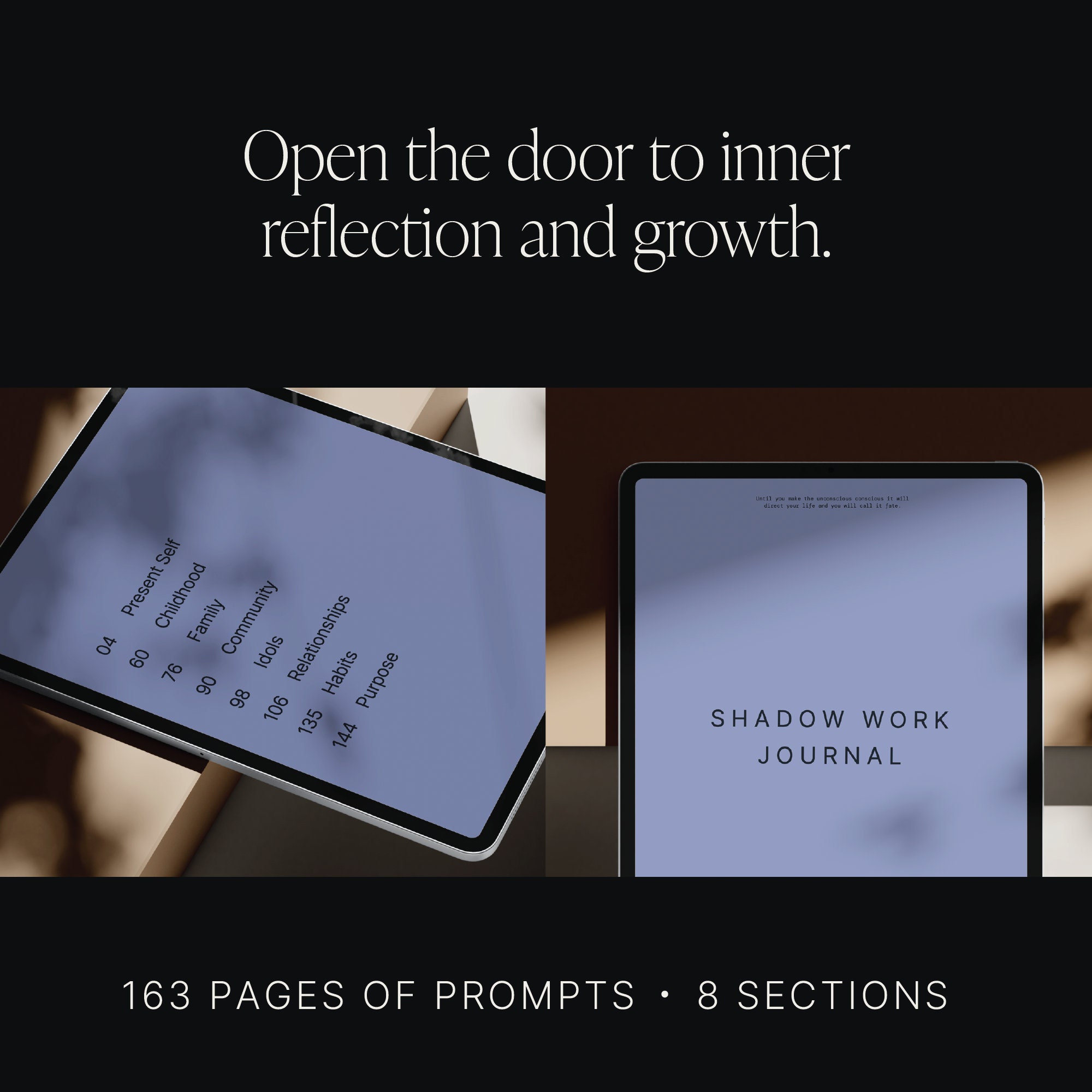Shadow Work Journal (163 Pages) - Digital + Printable PDF - for Ipad ...