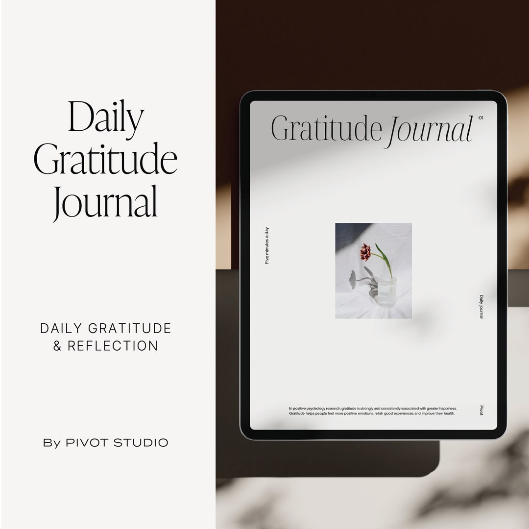 Daily Gratitude Journal - for Ipad, Goodnotes, Notability - Digital PDF ...