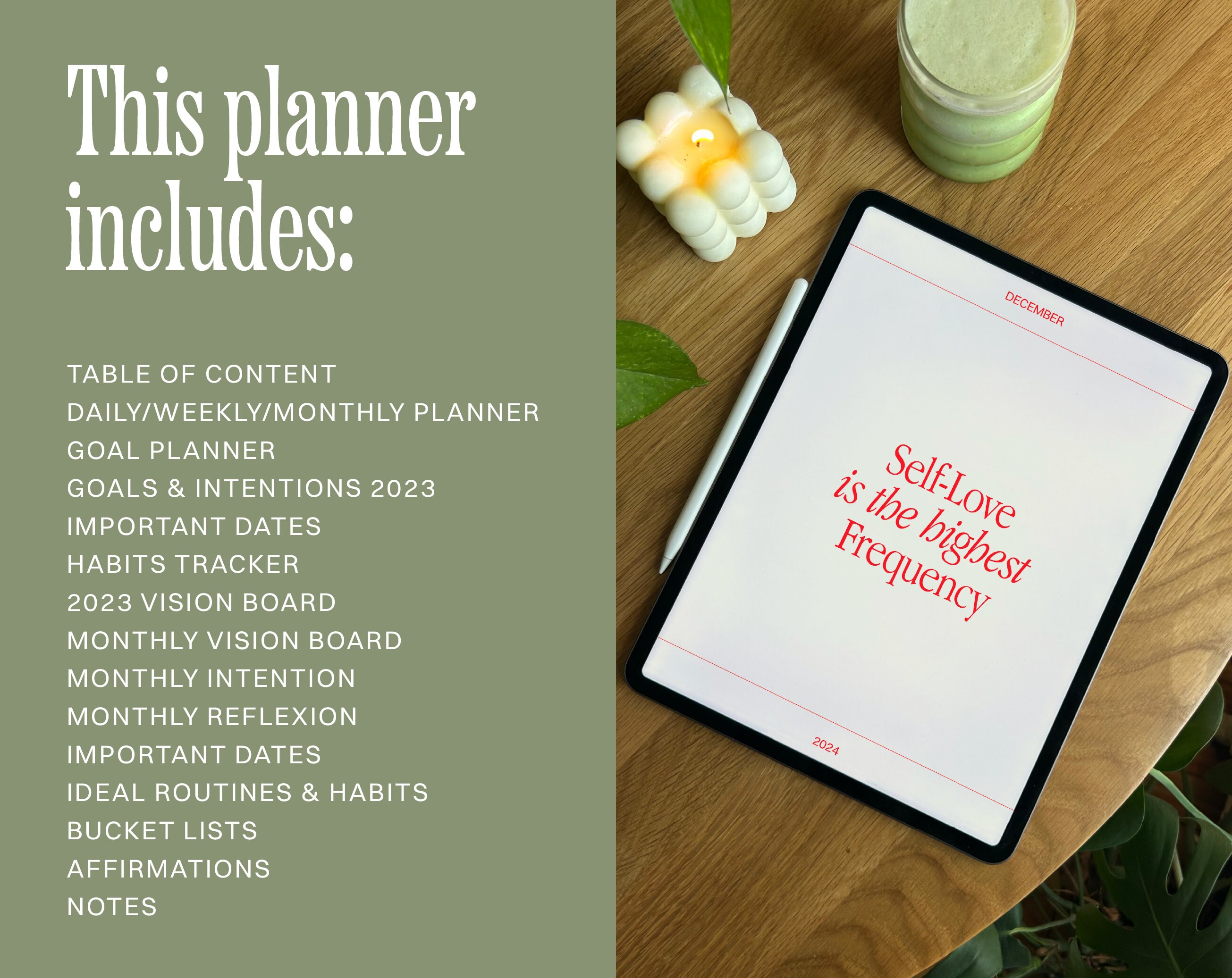 2024 Digital Planner Digital Planning, Goodnotes Planner, Notability ...