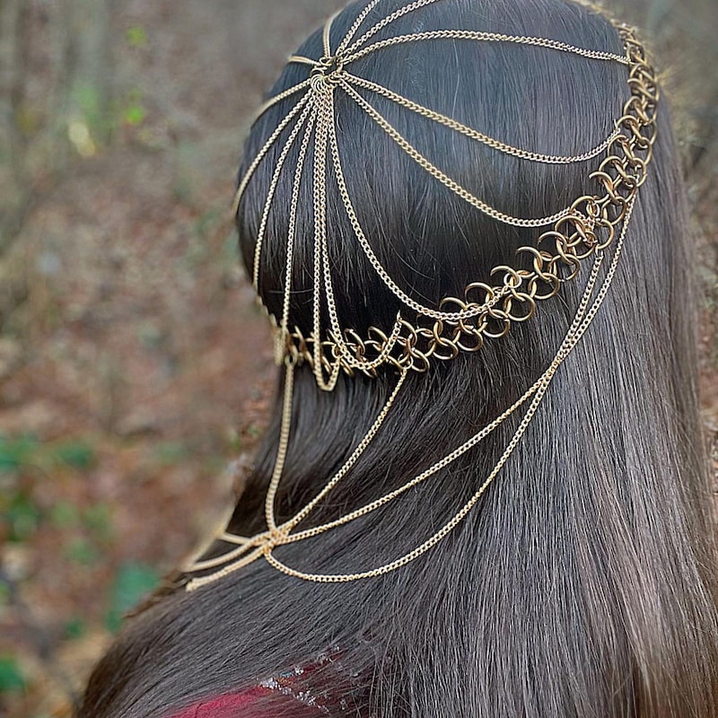 Chainmail Headdress - Etsy