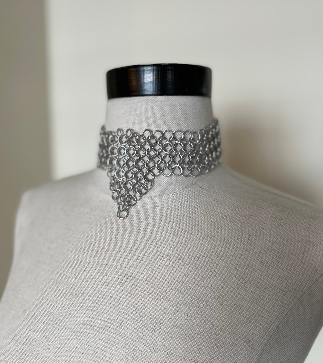 Chainmail Choker Necklace - Etsy