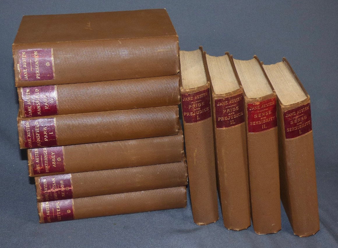 The Works of Jane Austen University Press 1892 - Etsy