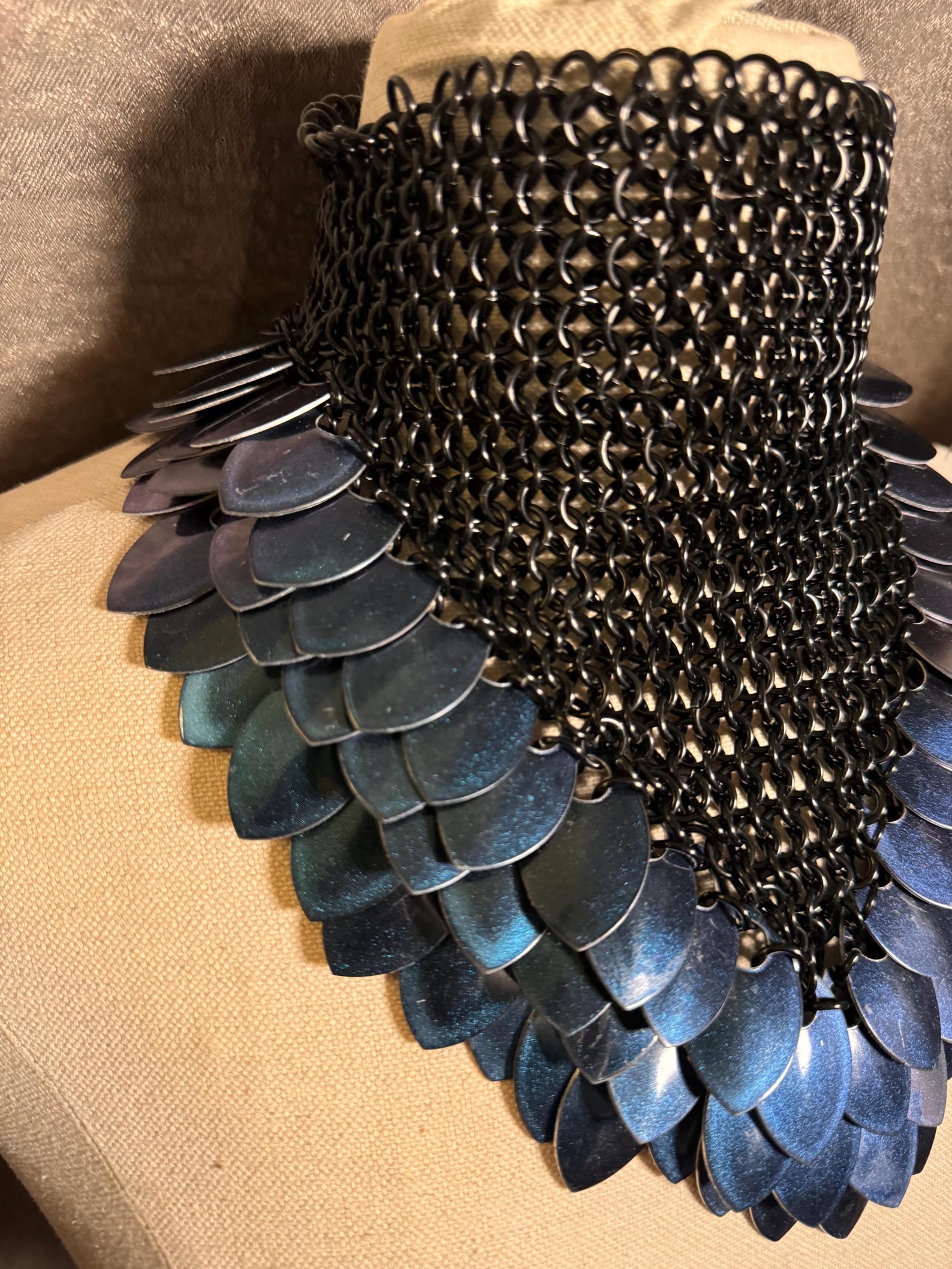 Scalemail Twilight Gorget Collar - Etsy