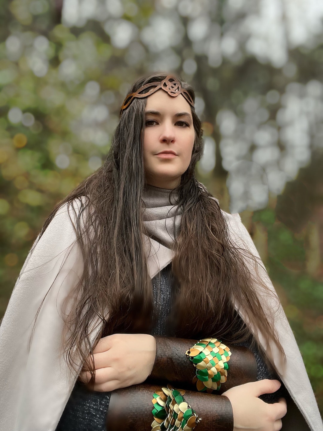 Scale Mail and Leather Bracers - Etsy