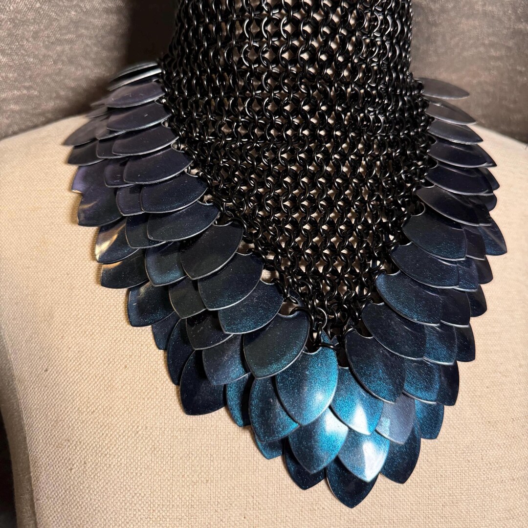 Scalemail Twilight Gorget Collar - Etsy