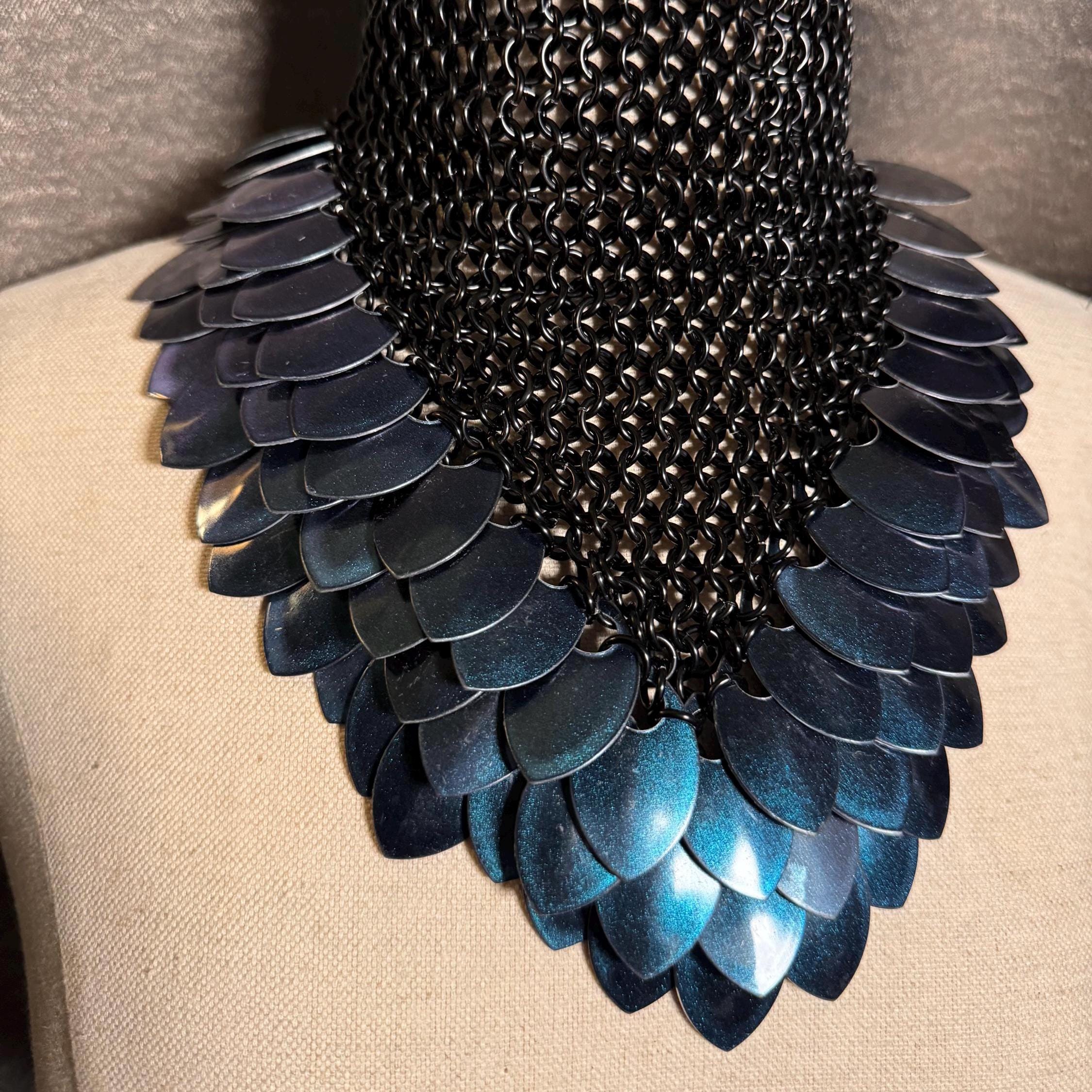 Scalemail Twilight Gorget Collar - Etsy