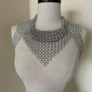 Cowl Neck Chainmail Shoulder Piece - Etsy