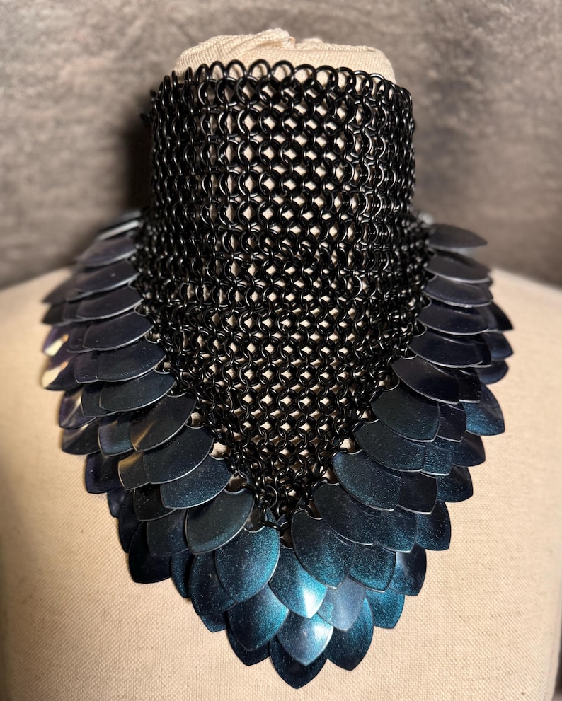Scalemail Twilight Gorget Collar - Etsy