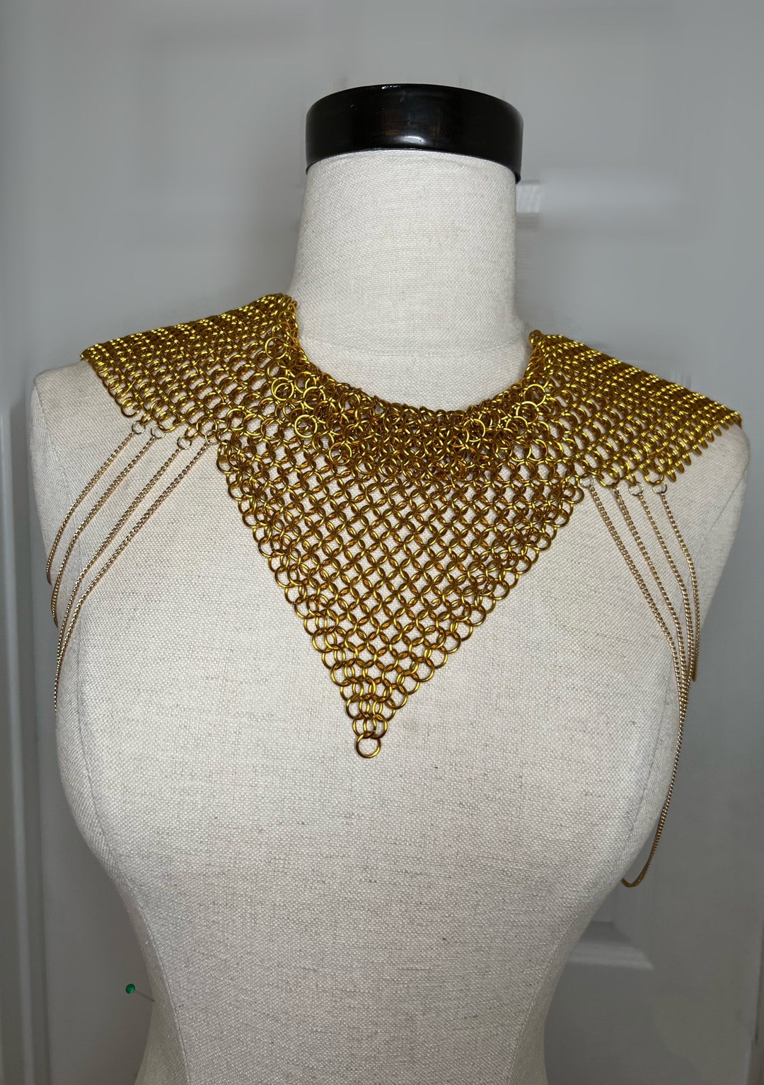 Gold Cowl Neck Chainmail - Etsy