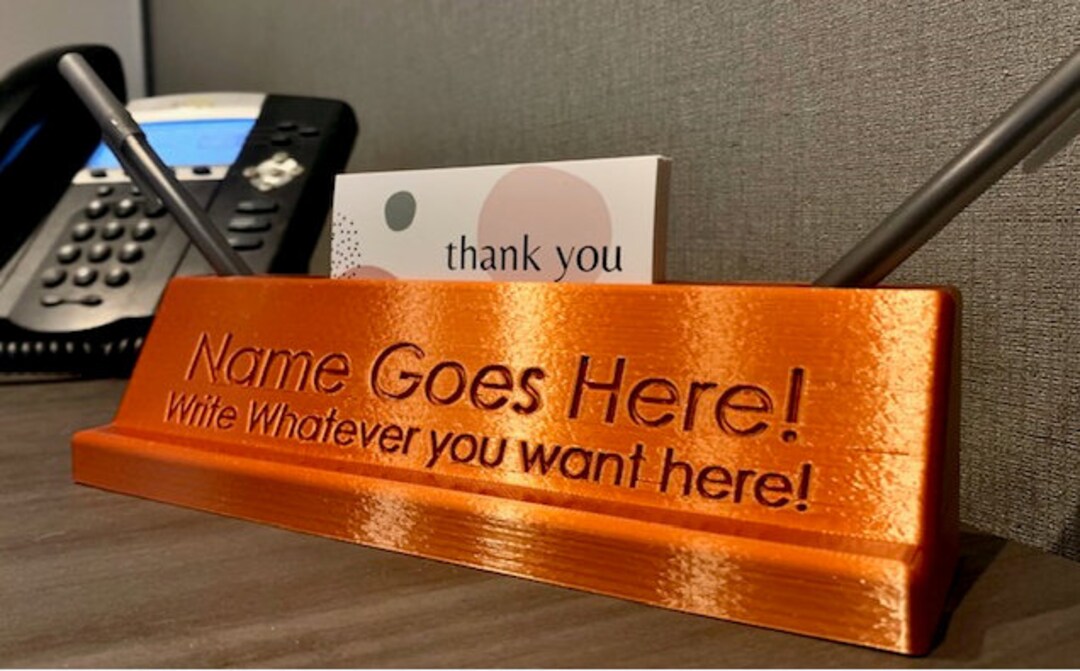 3D Printed Nameplate - Etsy