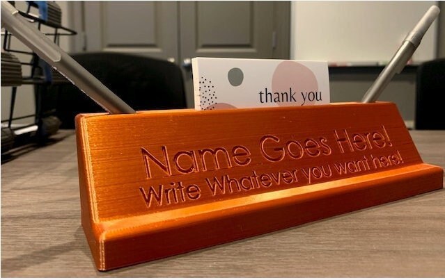 3D Printed Nameplate - Etsy