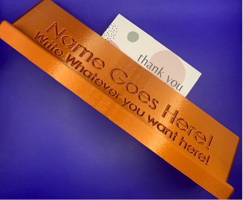 3D Printed Nameplate - Etsy