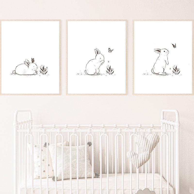 Bunny Nursery Decor - Etsy