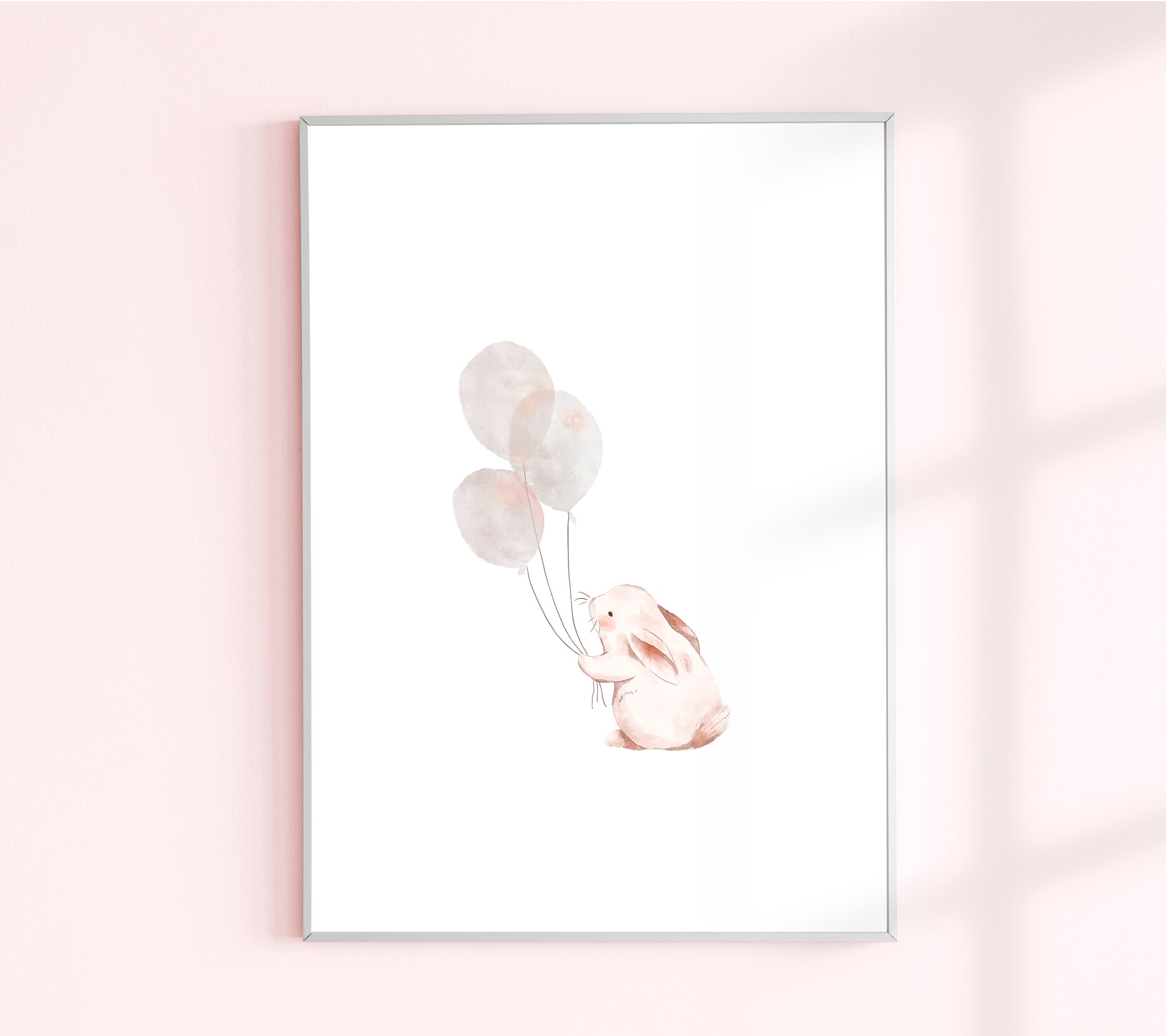 Bunny Nursery Print / Bunny Wall Art / Bunny Wall Decor / - Etsy